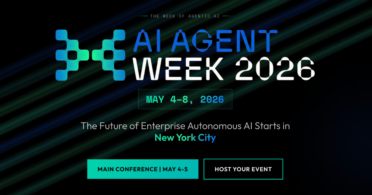 AI Agent Week 2026 — New York City, May 4–8